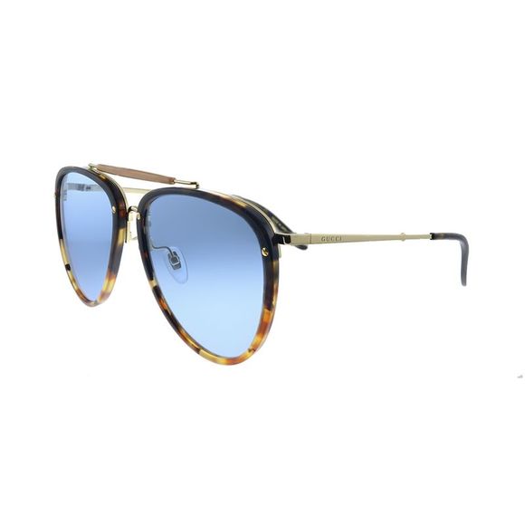 Gucci | Accessories | New Gucci Gg 672s 004 Havana And Gold Plastic ...